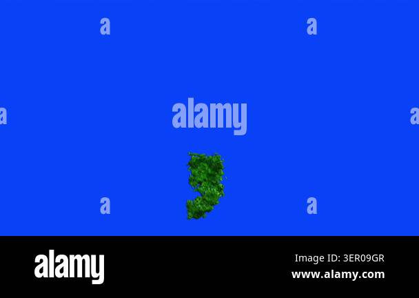 Grass texture comma symbol animation with blue screen Stock Video ...