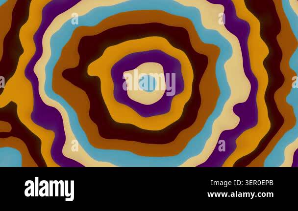 Hypnotic color changing shapes seamless loop animation background ...