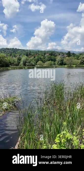 Spring Landscape around Pancharevo lake, Sofia city Region, Bulgaria ...