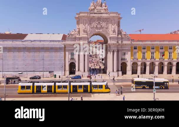 LISBON, PORTUGAL - MAY 27, 2026: Lisbon City on Sunny Day. Commerce ...