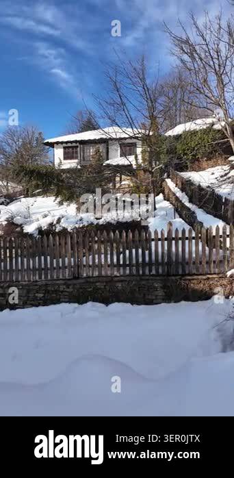 Amazing Winter view of village of Bozhentsi, Gabrovo region, Bulgaria ...