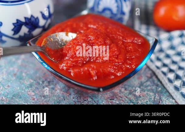 Watch how to prepare fresh tomato sauce from scratch Stock Video ...