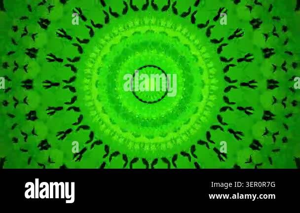 Geometric wavy pattern kaleidoscope green circle pattern mosaic ...
