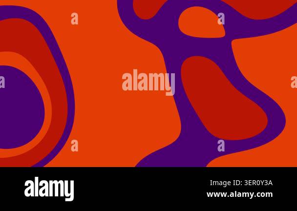 Abstract shapes in Orange and Purple colors Stock Video Footage - Alamy