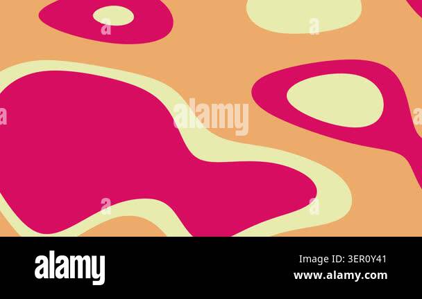 Abstract shapes in Red Orange and Beige colors Stock Video Footage - Alamy