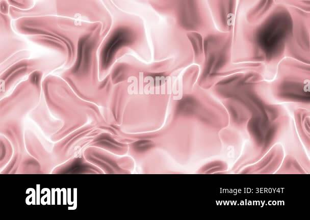 Abstract pink liquid flowing and shimmering with bright highlights ...