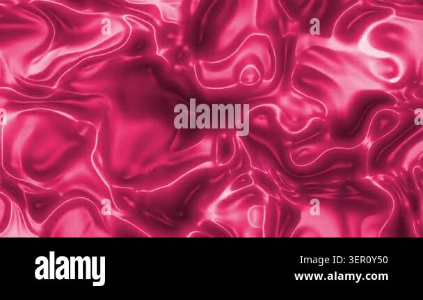 Abstract pink liquid surface with glowing highlights and fluid motion ...