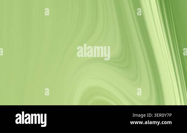 Abstract flowing green liquid background with smooth, wavy lines and ...