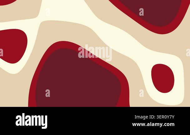 Abstract organic shapes in motion with a smooth, flowing animation ...