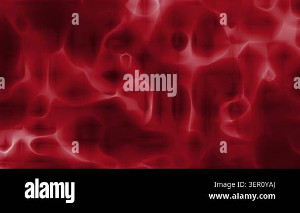 Abstract red fluid motion with glowing highlights and dark shadows ...