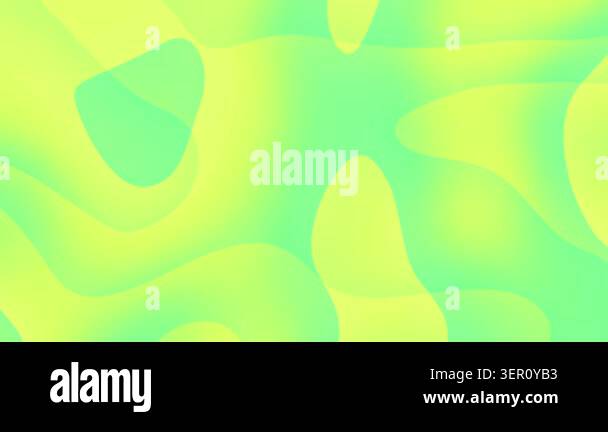 Abstract flowing shapes in yellow and green gradient, creating a smooth ...