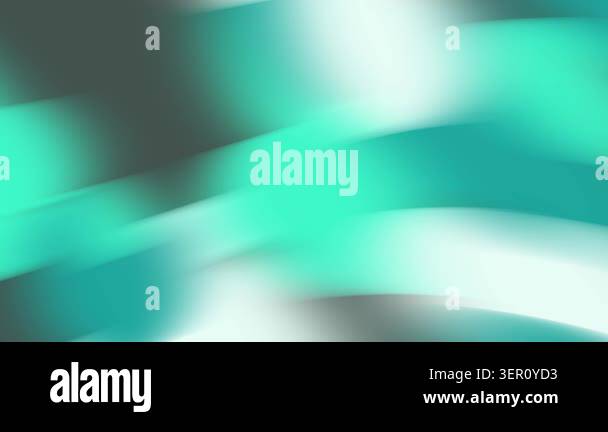 Abstract flowing waves of teal and white colors create a smooth ...