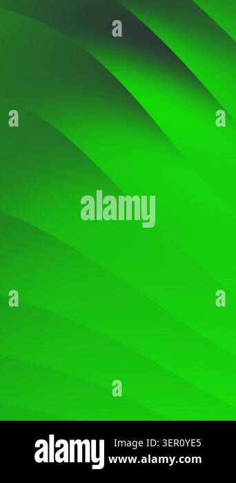 Abstract green background with flowing curved lines and smooth ...