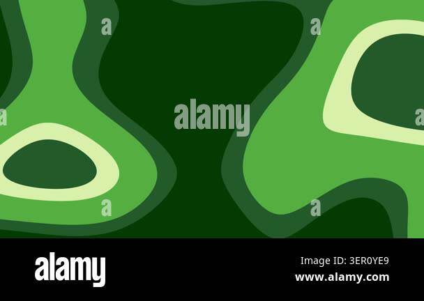 Abstract background with flowing organic shapes in shades of green ...