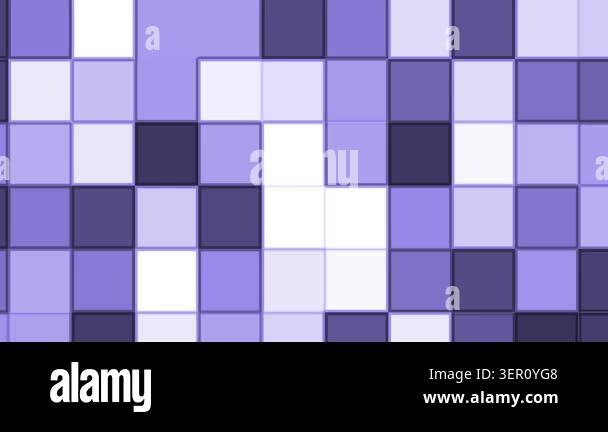 Abstract background of shifting purple and white squares, creating a ...