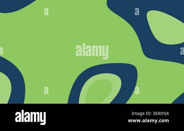 Abstract background with flowing organic shapes in green and dark blue ...