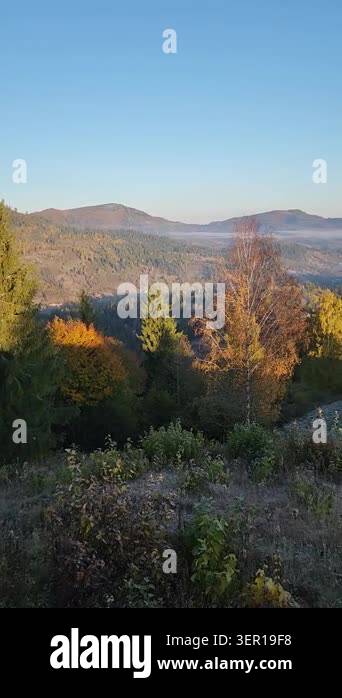 autumn landscape. a mountain in the fall Stock Video Footage - Alamy