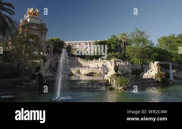 Barcelona, Spain, 20 May 2026: Monumental Cascada fountain with ...