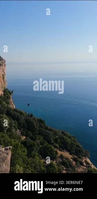 Amazing beautiful sea landscape of Turkey. View from above at blue sea ...