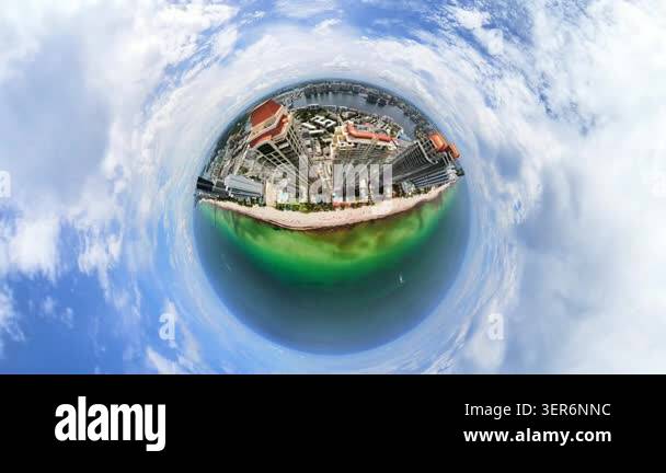 Most beautiful aerial video Sunny Isles Beach residential beachfront ...