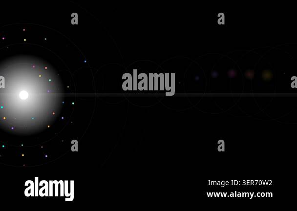 vector glowing light effect with space stars Stock Video Footage - Alamy