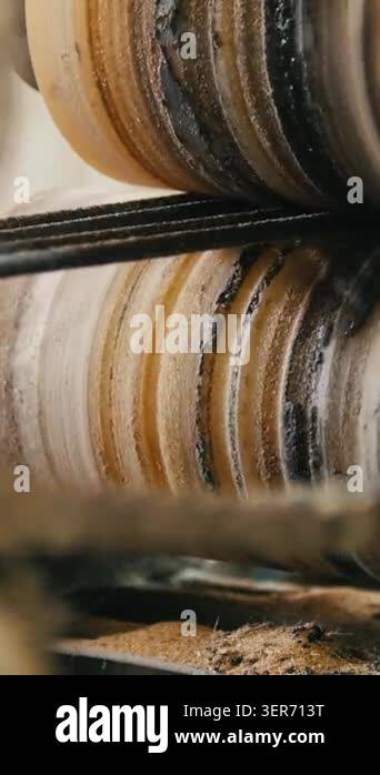 Old scratched rotated mechanism for producing of fiberglass ...