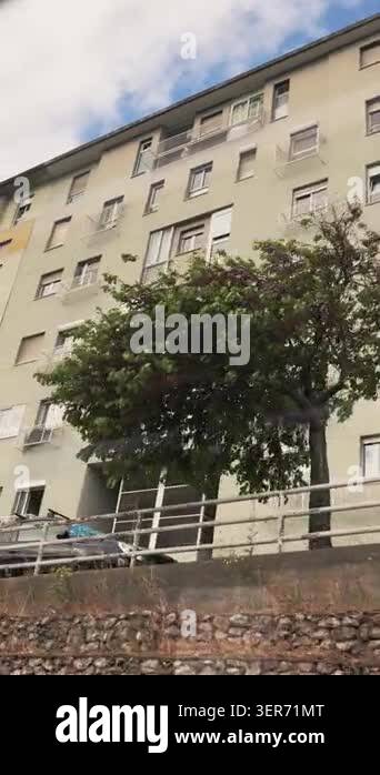15 MAY 2026 - Lisbon, Portugal - Footage shows a building with open ...
