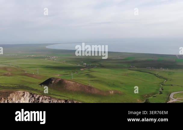 Aerial Grassland Road Scenery Qinghai China Stock Video Footage - Alamy