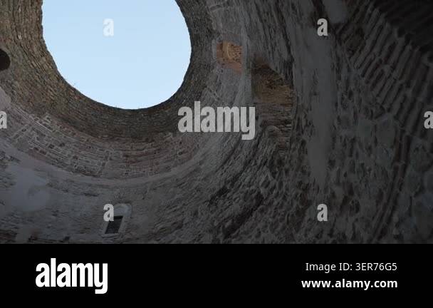 Vestibule of Diocletian's Palace in Split Stock Video Footage - Alamy