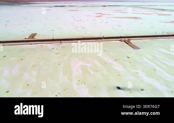 China Qinghai Chaka Salt Lake Salt Flat Panoramic Aerial Photography ...