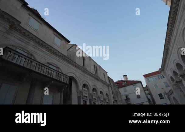 Diocletian's Palace bell tower in Split Stock Video Footage - Alamy