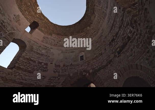 Vestibule of Diocletian's Palace in Split Stock Video Footage - Alamy