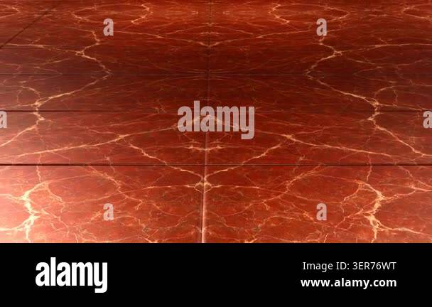 Elegant rotation movement over Sanguine red marble tiles seamless ...