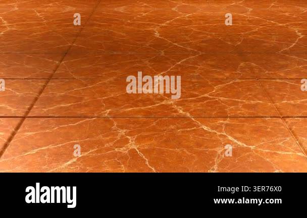 Warm movement over Rosso Verona orange red marble tiles seamless ...