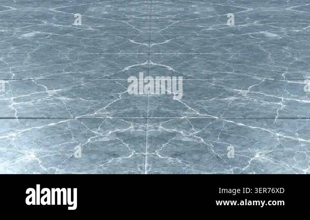 Continuous movement over Blue de Savoie grey marble tiles seamless ...