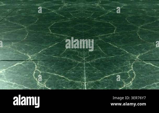 Camera moving over Verde Guatemala green marble tiles seamless pattern ...
