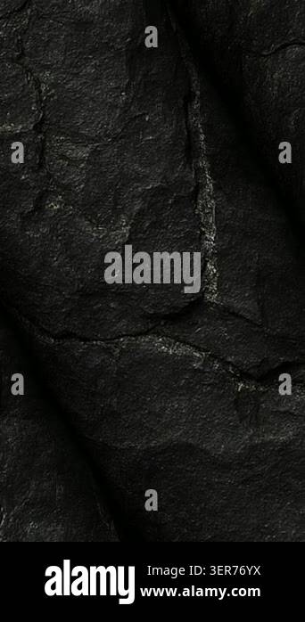 Industrial Metallurgical Coke Coal sample rotating in close up view to ...