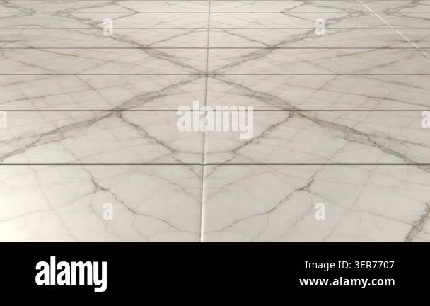 Sliding camera movement over luxury Calacatta gold white marble tiles ...