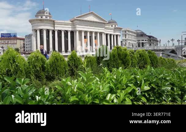 Skopje, North Macedonia, June 2, 2026. Panoramic view of the ...