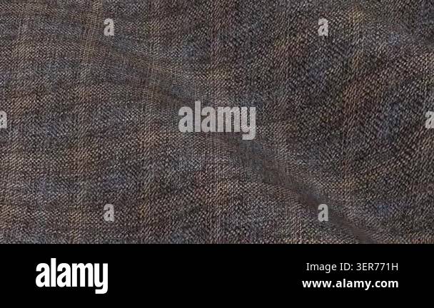 Italian Charcoal Brown Houndstooth Plaid Wool Fabric shimmering in ...