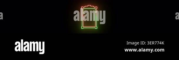 Cinematic Neon Battery Charge Display, Ultrawide Energy Status ...