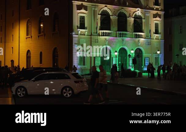 2025.09.12. - Split, Croatia: Tourists exploring the city. Editorial ...