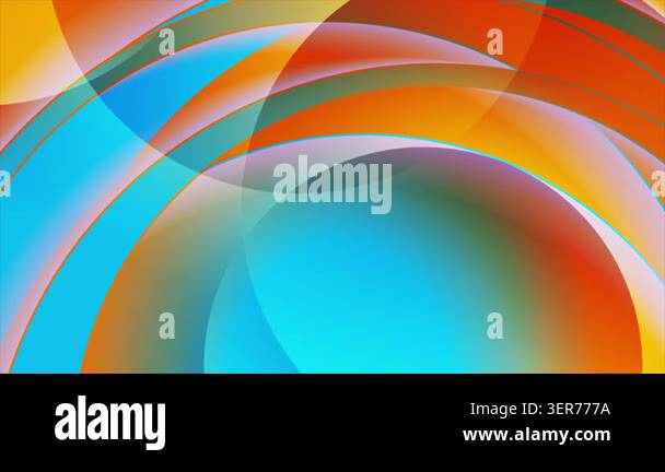 Blue orange geometric tech background with glossy wavy shapes. Seamless ...