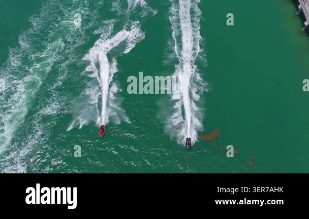 Beach life concept. Vacation on summer. Aerial view at vacation. Jet ...