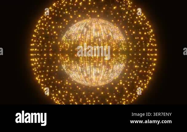Abstract Brown And Gold Sphere Video Background Stock Video Footage - Alamy