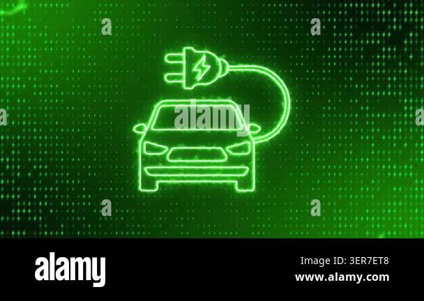 Electric vehicles charging point, Charging station icon with electrical ...