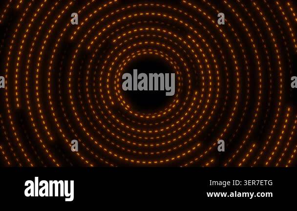 Orange Neon Circle Line and rising animation Background Stock Video ...