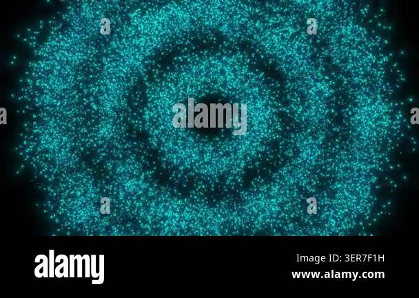 Blue Circular Particles Video Animated Background Stock Video Footage ...