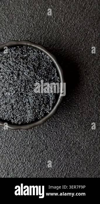 Black caviar from beluga or sturgeon, an expensive delicacy for ...