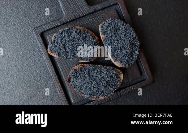 Black caviar from beluga or sturgeon, an expensive delicacy for ...